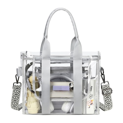 Clear Bags for Women Tote Bag, Crossbody Bag, Stadium Approved Clear ...