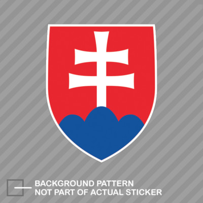 Slovak Coat of Arms Sticker Decal Vinyl Slovakia flag SVK SK | eBay