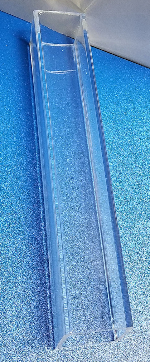 1 1/4" OD x 1" ID SQUARE CLEAR ACRYLIC PLEXIGLASS LUCITE TUBE 24" INCH ...