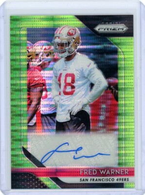 2018 Panini Prizm Green Pulsar Prizm Rookie Autograph #RA-FW Fred ...
