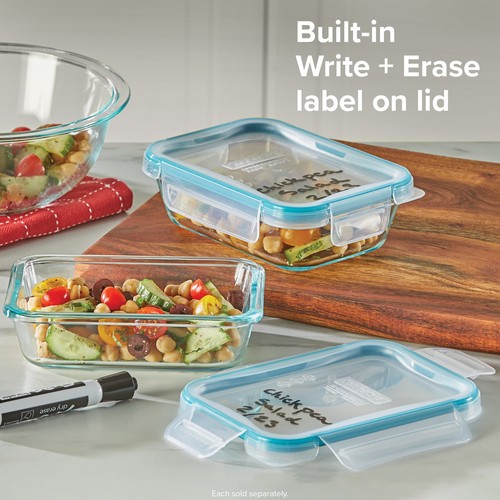 Snapware 2-cup Food Storage Container Made with Pyrex Glass Spring Lock ...