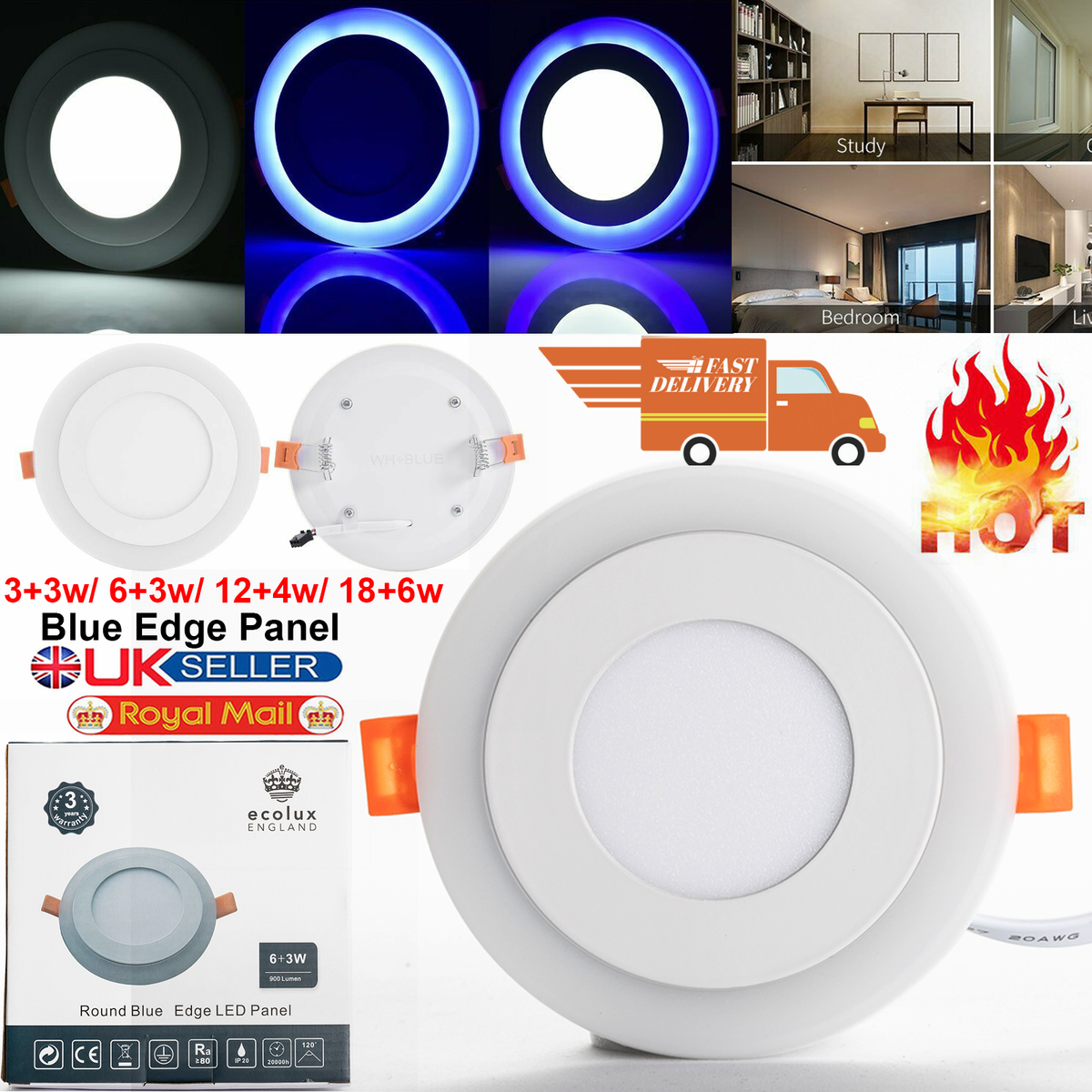 Blue Glass Recessed Lights Westchester Satin Brass Clear Frosted