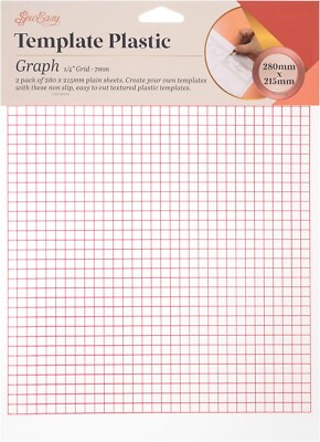 Sew Easy Plastic Graph for Shapes & Templates Patchwork Quilting 2 ...