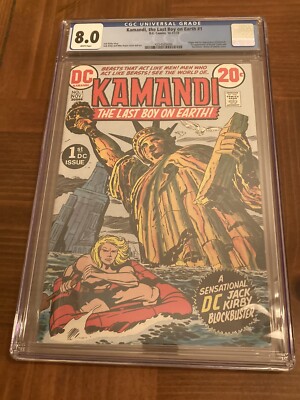 Kamandi 1 CGC 8.0 White Pages (1st app Kamandi- Classic Kirby!!)- 1972 ...