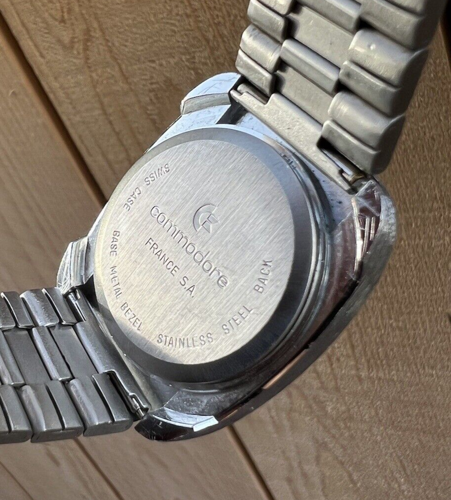Rare Commodore Time Master LED LCD Digital Quartz France French Wristwatch | eBay