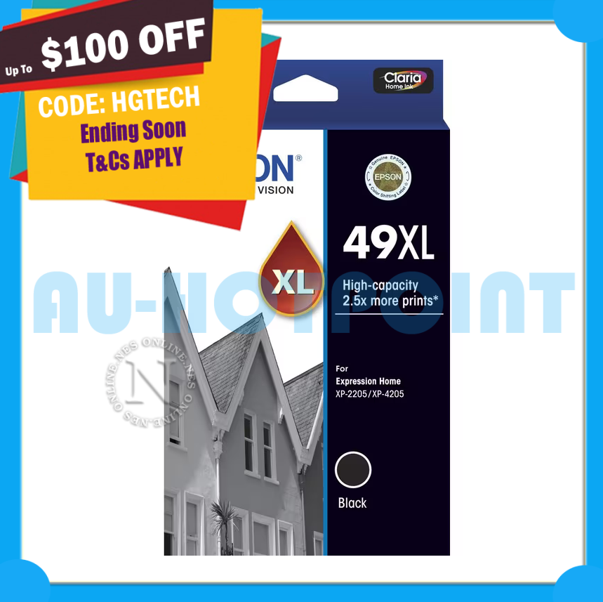 Epson Genuine #49XL Black Ink Cartridge High Yield for XP-2205 XP-4205 ...