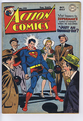 Action Comics #113 DC Pub 1947 Mitchell Moran copy '' Just an Ordinary ...