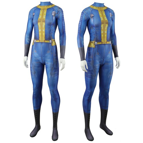 New Fallout Vault Jumpsuit Cosplay 111 Bodysuit Men Stage Suit Costume ...