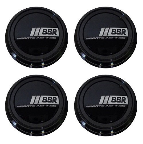 4x SSR Aluminum Center Caps B-type Low Black for GT X01 X02 X03 X04 PCD ...