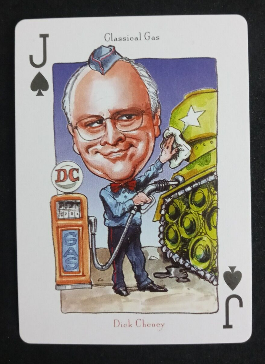 2004 Politicards Playing Card Red Back Dick Cheney Jack Spades | eBay