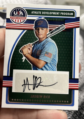 Andrew Rico 2023 Panini USA Stars & Stripes Baseball Autograph Rookie ...