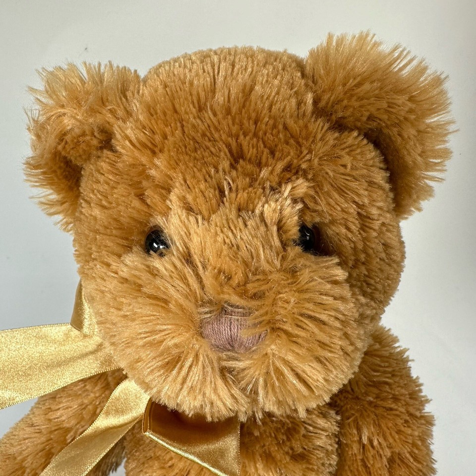 GUND 11” Lotsa Love #45861 Brown Teddy Bear Plush With Bow - Stuffed ...