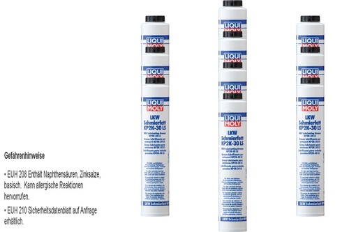10x Liqui Moly Camion Graisse KP2K -30 Lube Shuttle Navette Lubrifiant ...