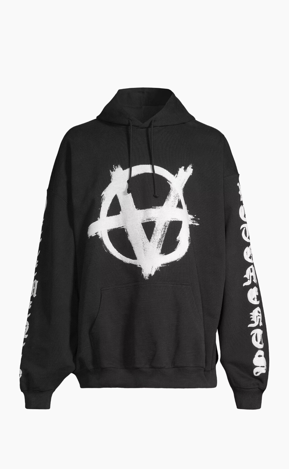 NWT VETEMENTS Black Double Anarchy Popover Hoodie Size XL $835 | eBay