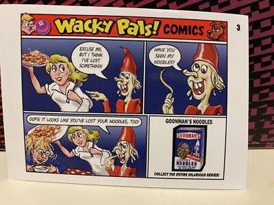 2023 Wacky Packages ALL NEW SERIES WACKY PALS COMICS CARD 3 GOONMANS ...
