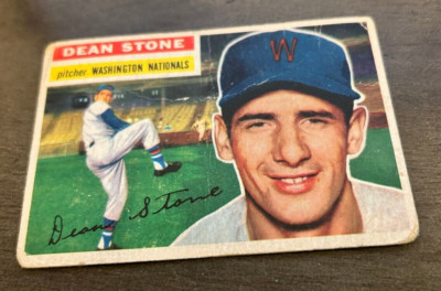 Dean Stone 1956 Topps #87 Washington Nationals white back | eBay