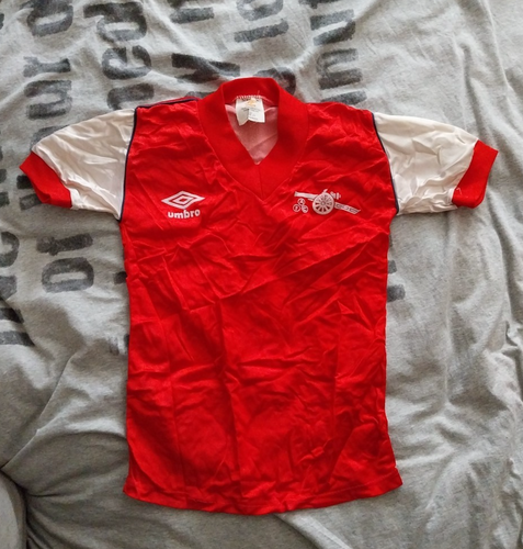 vintage arsenal children's football shirt Pit to pit 13" to 14" 1980's ...