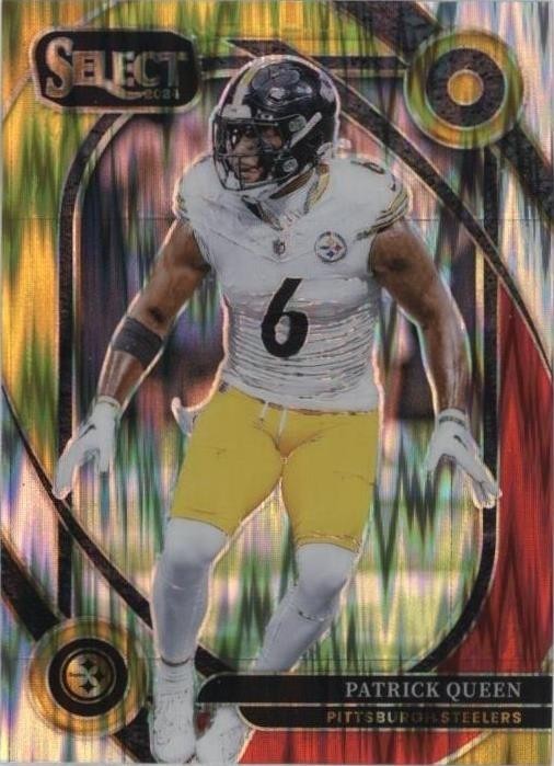 2024 Panini Select - Club Level Patrick Queen #286 Red & Yellow Shock ...