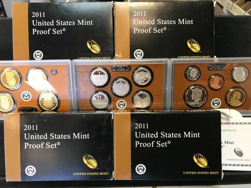 Lot of 4 SETS 2011 US MINT Proof Sets With Boxes and COA | eBay