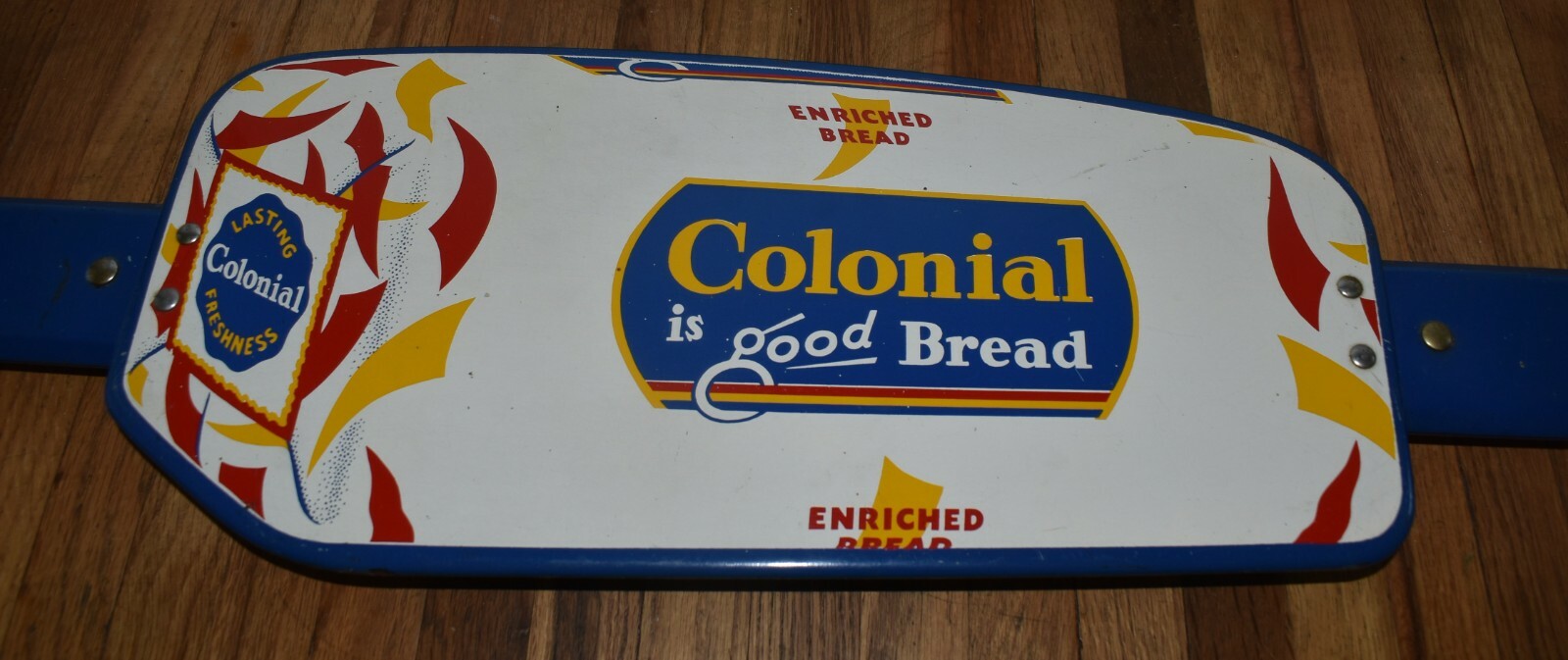 Vintage FANTASTIC Colonial Bread Loaf Advertising General Store Door ...