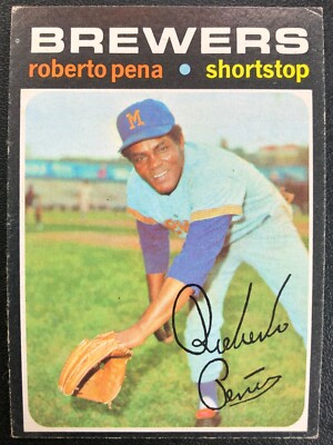 ROBERTO PENA 1971 TOPPS VINTAGE BASEBALL CARD #334 BREWERS | eBay