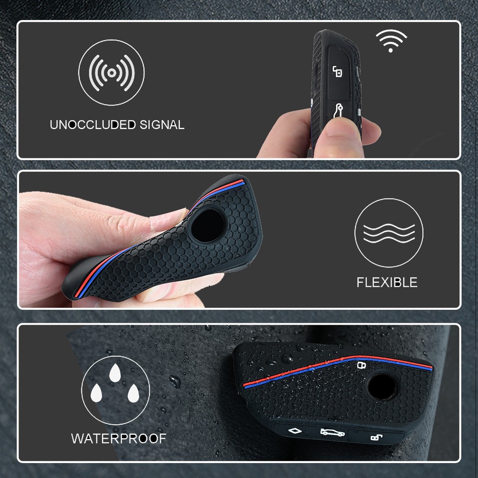 Car Remote Key Fob Case Cover Keychain Shell Holder For Bmw Ix I7 Xm X1 ...
