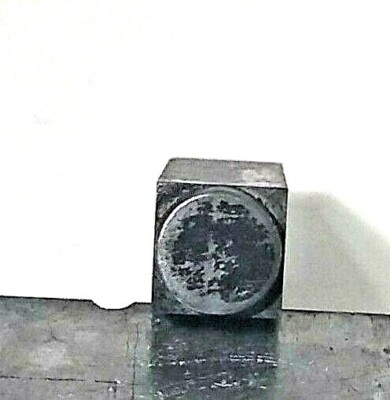Antique Letterpress print block lead small dot period sign stamp symbol ...