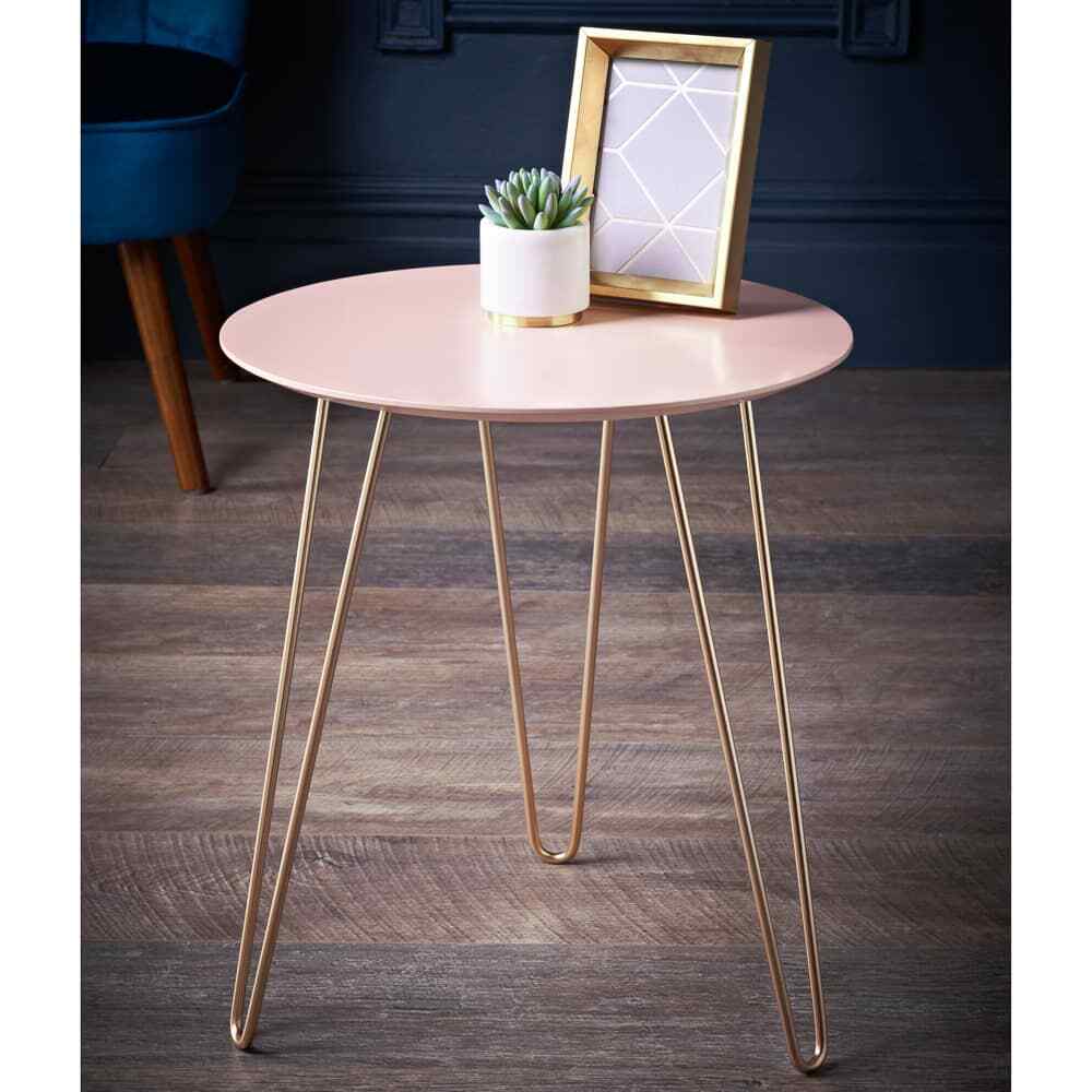Malvern Side Table - Blush & Rose Gold | eBay