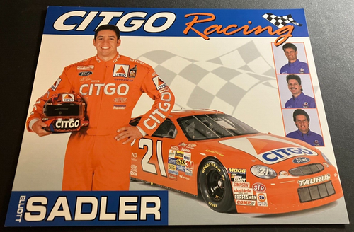 1999 Elliott Sadler #21 Citgo Ford Taurus - NASCAR Hero Card Handout | eBay