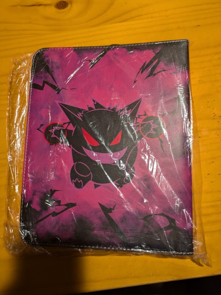 Pokemon Gengar Zip Up Card Binder with 50 Sheets & 5 Colored Sheet ...