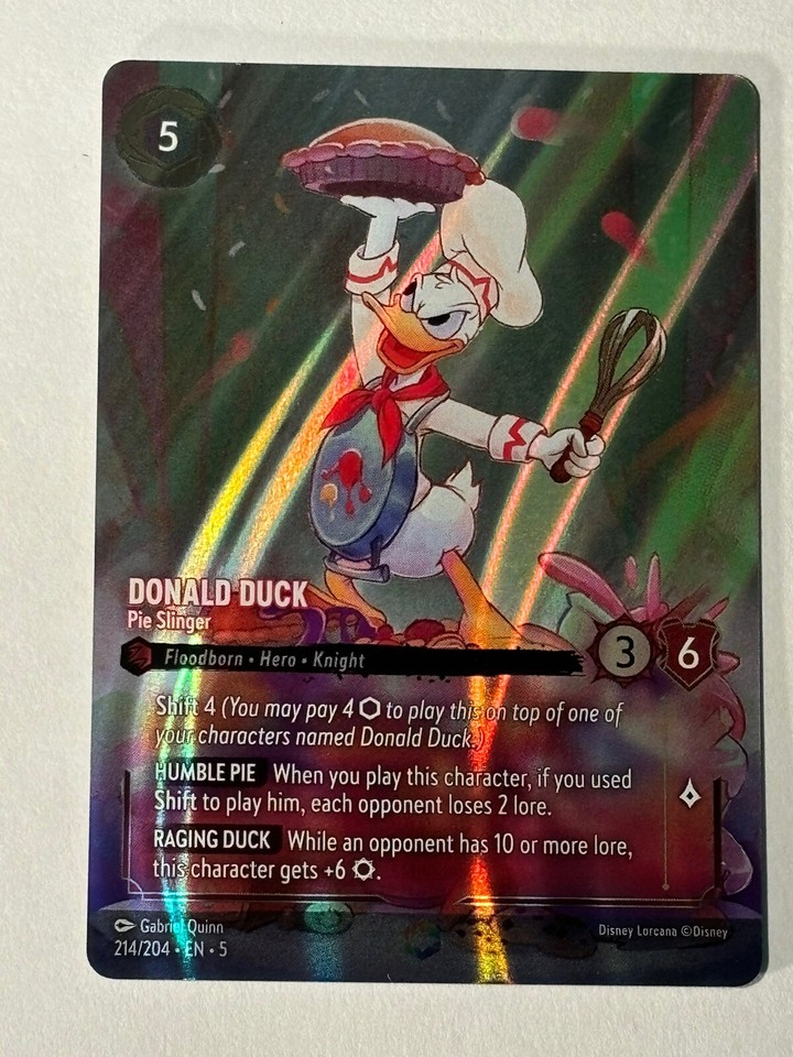 Donald Duck Pie Slinger - Enchanted - Disney Lorcana - Shimmering Skies ...