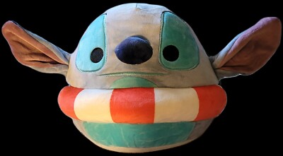 SQUISHMALLOW 6.5" Disney Lilo & Stitch SWIM RING PLUSH NEW | eBay