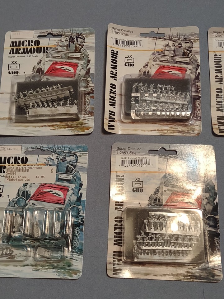 GHQ Micro Armor WWII 1/285 Scale - German Infantry plus extras | eBay