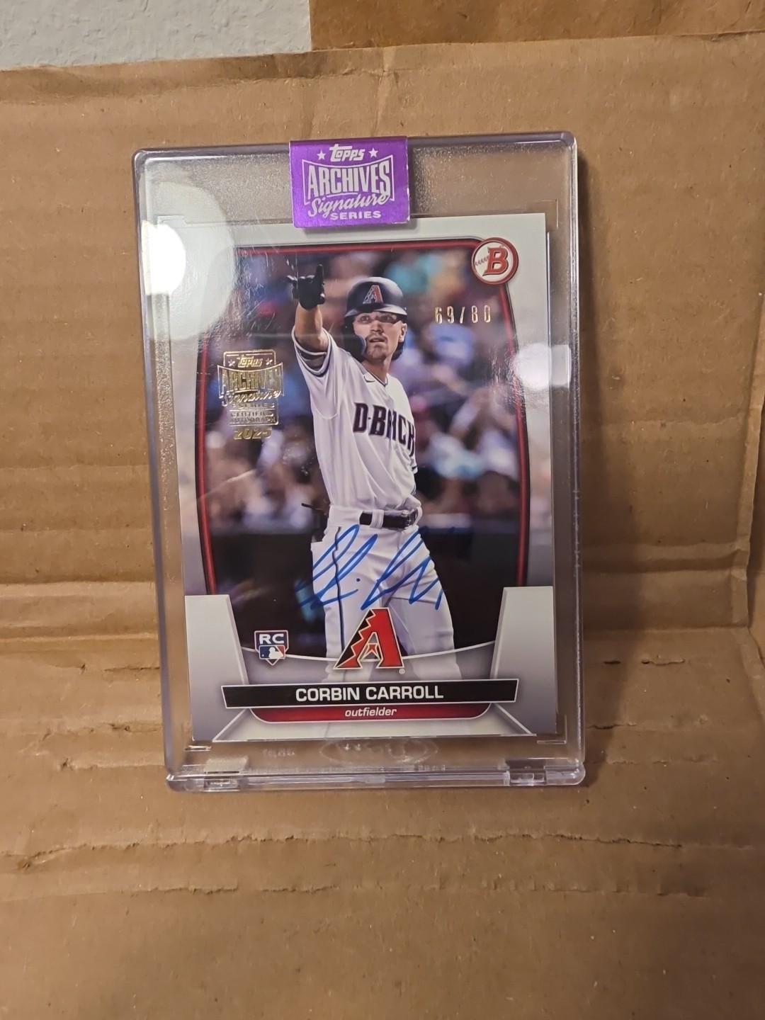 Topps Archives Signature Series Corbin Carroll #69/80 Rookie Card On ...