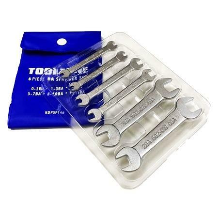 Toolzone Elite 6pc BA Spanner Set Precision Open Ended Wrench 0BA ...