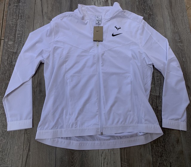 NIKE Court Dri-FIT Rafa Nadal Tennis Jacket DD8537-100 White (MEN’S 2XL ...