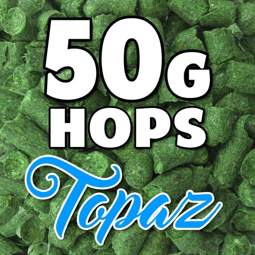 TOPAZ Hop Pellets 50g Hops AUS Home Brew Beer Sealed For Freshness ...