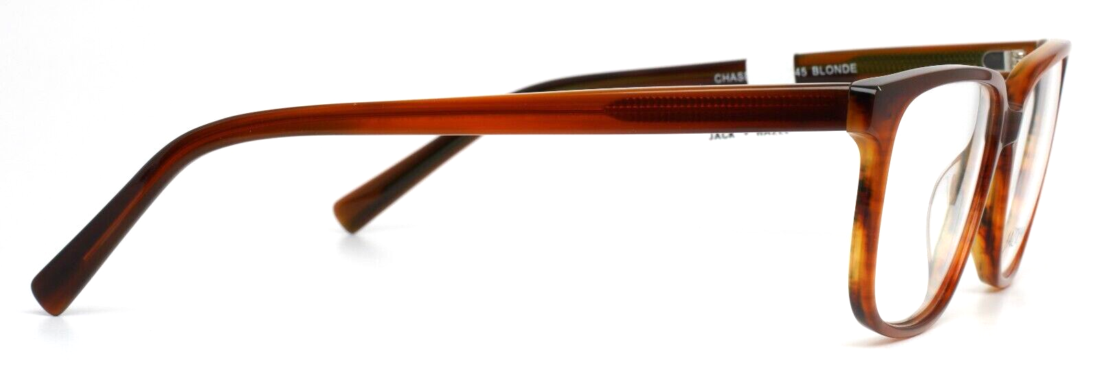 JACK + HAZEL Chase Blonde Mens Square Full Rim Eyeglasses 52-16-145 B ...