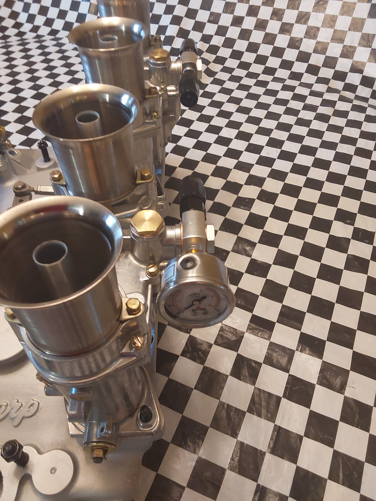 RARE SHARP/MOON BBC Intake "NEW Reed/Morel 48IDA" Carbs Hot Rat Rod ...