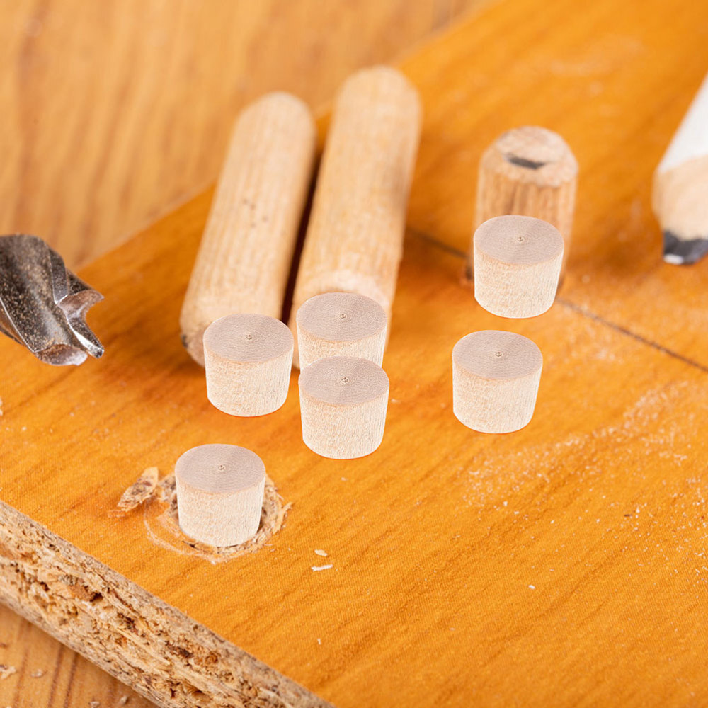 100 Pcs Wooden Cork Pocket Hole Plugs Furniture Carpenter Bee | eBay