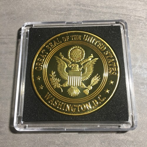 NEBRASKA State 1867 Seal Challenge Coin Colorized USA INCLUDES CASE! | eBay