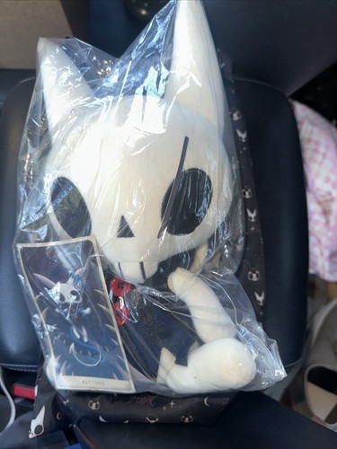 NEW Hex Brand Buttons Plush Dawko Gothic Skull Cat Devil Toy Magnetic ...