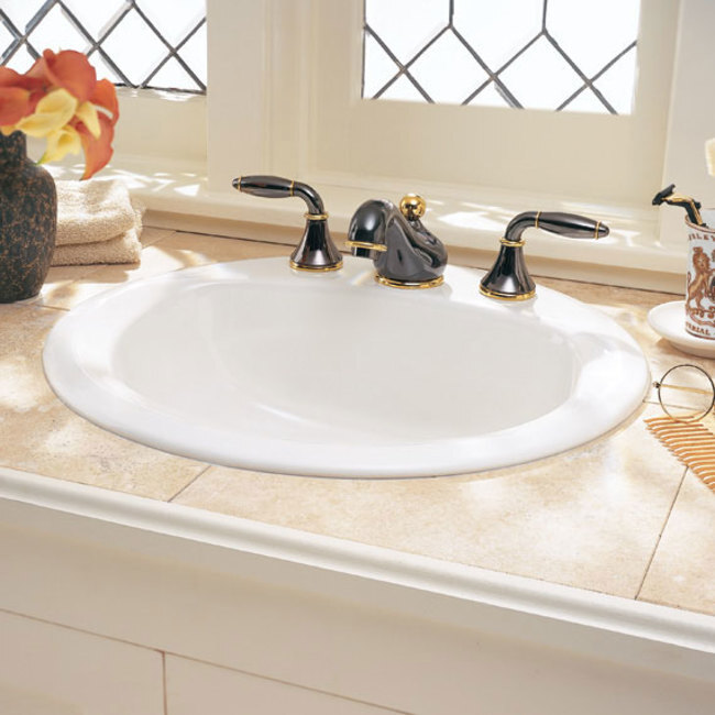 American Standard 0491.019 Rondalyn 19-1/8" Drop In Porcelain - White ...