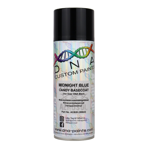DNA PAINTS Candy Basecoat Spray Paint 350ml Aerosol Candy Midnight Blue ...
