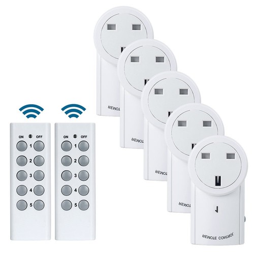Remote Control Socket Wireless Switch Mains UK Plug AC Power Outlet ...
