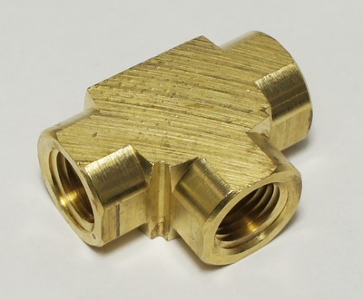 TEE FEMALE 1/4" NPT PIPE THREAD PROPANE NATURAL GAS FITTING LPG | eBay