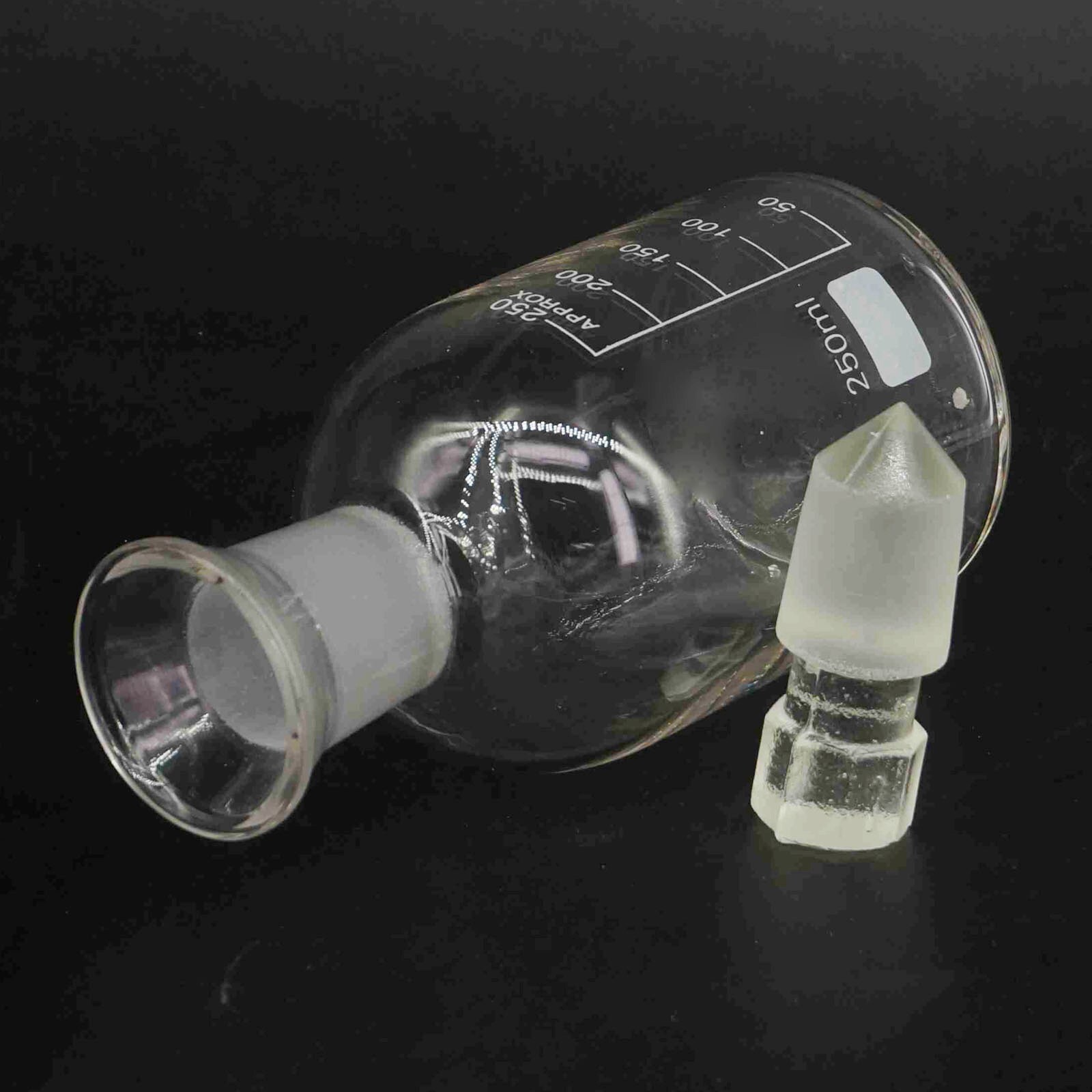 125/250/500/1000ml Glass Graduated Line Dissolved Oxygen Bottle Reagent ...