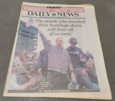 Daily News September 15, 2001 9/11 Vintage Newspaper | eBay