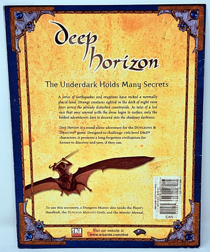 Deep Horizon - Adventure - D&D 3rd Edition - d20 - WTC11855 - Skip ...