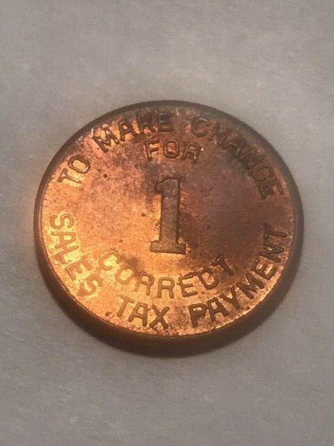 Arizona State Tax Commission Token 1 Correct Payment #115tm | eBay